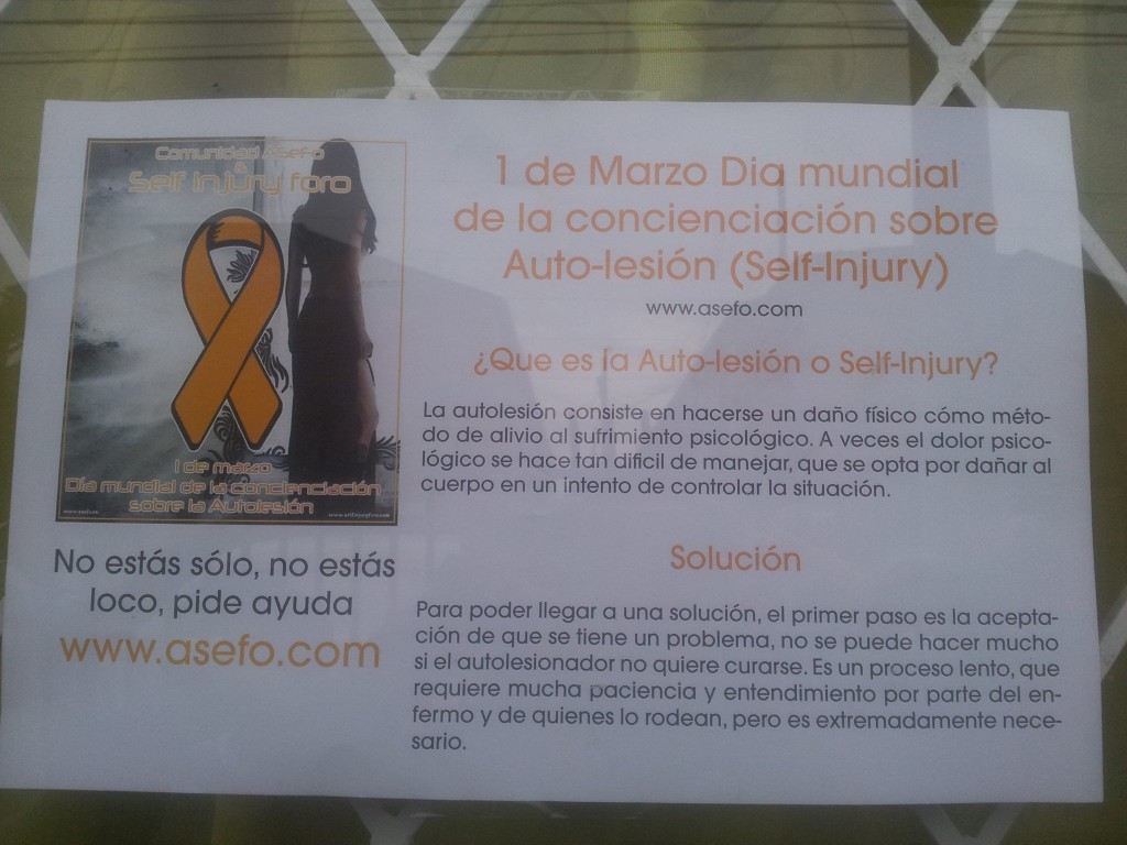 Campaña de humanización de las autolesiones – Sociedad Internacional de ...